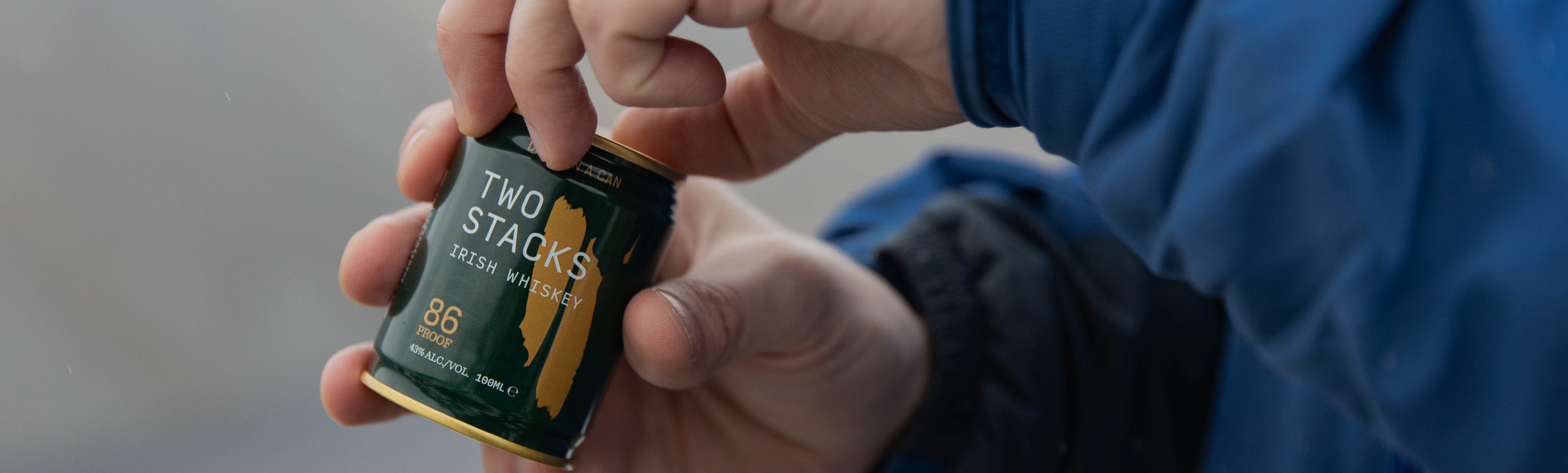 Dram in a Can – Portable Irish Whiskey – Two Stacks Whiskey