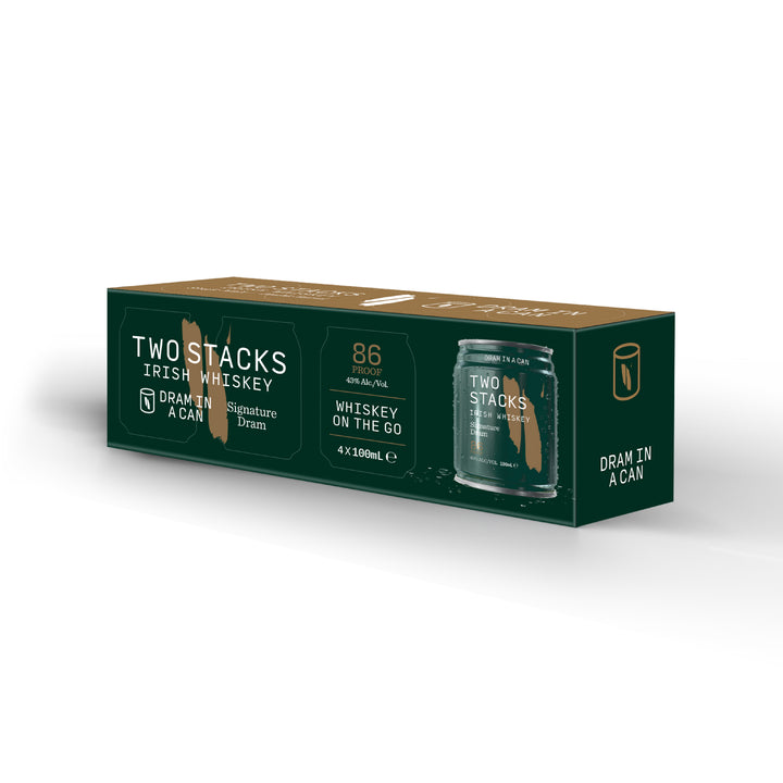 Dram in a Can – Portable Irish Whiskey – Two Stacks Whiskey