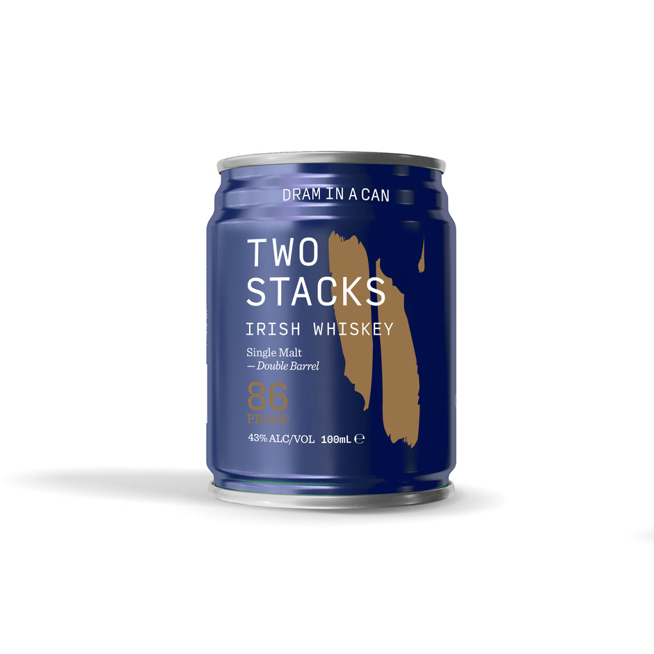 Dram in a Can – Portable Irish Whiskey – Two Stacks Whiskey
